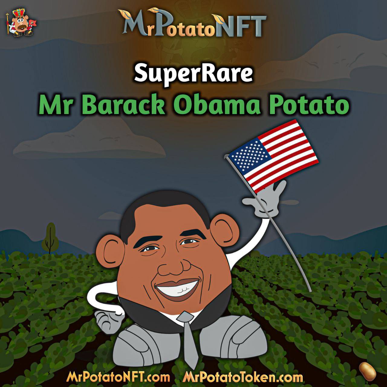 Get the Limited Edition Obama Potato NFT on SuperRare Marketplace with ...